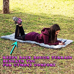 Zento Camping Cot Mattress Foam Pad for Adults – Thick Soft Ultra Comfort Sleeping Pad for Traveling Hiking Outdoor or Indoor Use – Lightweight Easy to Carry Foldable Waterproof Adult Cot Mattress