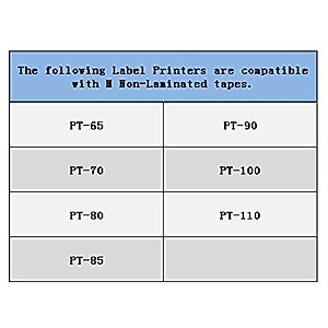 Colour-Store 2 PK Compatible Brother P-Touch M231 MK231 M-k231 Label Tape (0.47")12mm Wide X26.2ft Length ~1/2-Inch