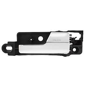 BOXI Interior Rear Right Passenger-Side Chrome Door Handle For 2006-2012 Ford Fusion 2007-2012 Lincoln MKZ 2006 Lincoln Zephyr 2006-2011 Mercury Milan (Replaces 6E5Z 5422600-A, 6E5Z5422600A)