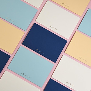 SUPHOUSE Thank You Cards with Envelopes and Stickers, Thank You Notes for Wedding, Baby Shower, Bridal Showers, Small Business, Assorted Blank Cards 24 Bulk Packed, Modern and Minimalist Design