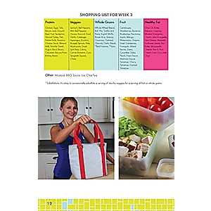 Bentology Bento Box Portion Control Lunch Box - Meal Prep Container Kit with Weight Loss Plan Booklet