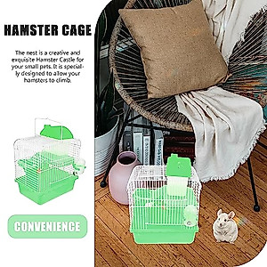 Hamster Cage Small Animal House Guinea Pig Cage Decorative Hamster Home Chinchilla Cage