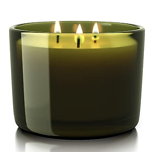 Stillwater Bath and Body Fraser Fir 3-Wick Scented Candle | Non-Toxic Longer Burning Soy Candles | Festive Home Fragrance | 16 oz Vintage Green Heavy Glass Jar | Hand Made in The USA