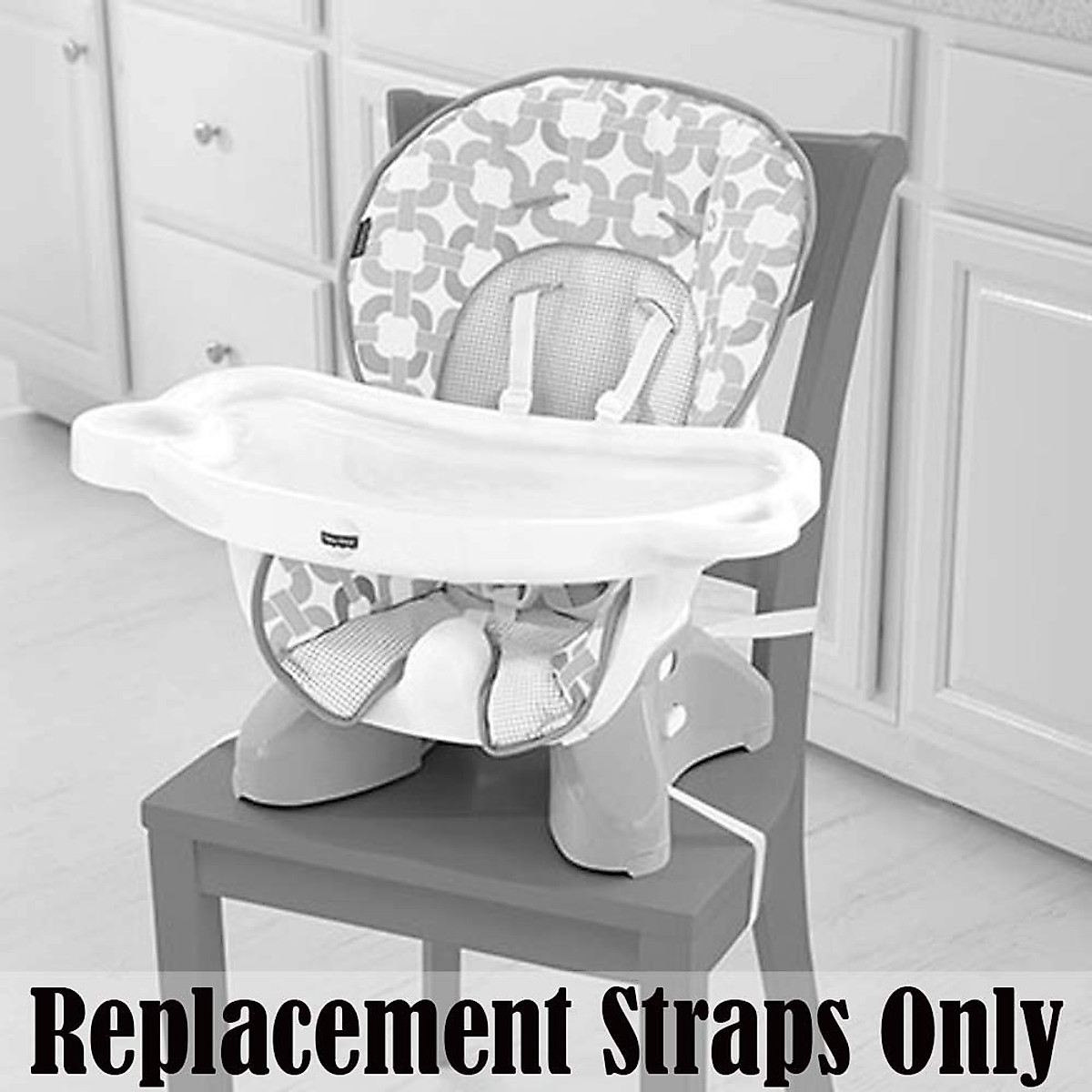 Replacement Parts for Space Saver High Chair - Fisher-Price Spacesaver High Chair CLR40 - Replacement Straps ~ 2 Waist Straps, 2 Shoulder Straps, and 1 Crotch Strap