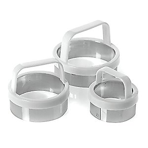 Norpro Biscuit/Cookie Cutters, Set of 3, As Shown