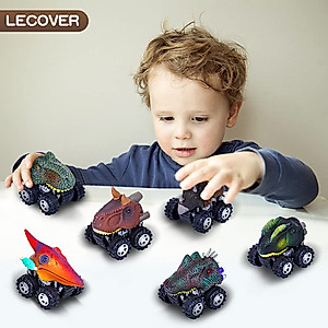 Dinosaures Toy Cars for Boys Girls, Pull Back Dinosaur Toys for Kids 3 to 12 Year Old Boys, 6 Pack Toddler Dino Car Toy Set for 3 4 5 6 7 8 9 Year Old Dino T-Rex Game for Boys Christmas Birthday Gifts