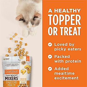 Instinct Freeze Dried Raw Boost Mixers Grain Free Digestive Health Recipe All Natural Cat Food Topper by Nature's Variety, 5.5 oz. Bag