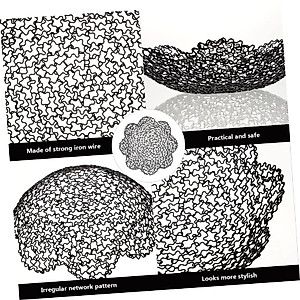 Alipis 1pc Center- Dining Iron For Candy and Tray Paper Arts Bowl Decorative Holder Metal Bowls Food Vegetable Organizer Table Stand Egg Gathering Countertop Living Snacks Mesh Container