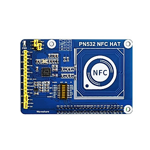 Waveshare PN532 NFC HAT Compatible with Raspberry Pi with I2C / SPI/UART Interface Comes with Online User Manual
