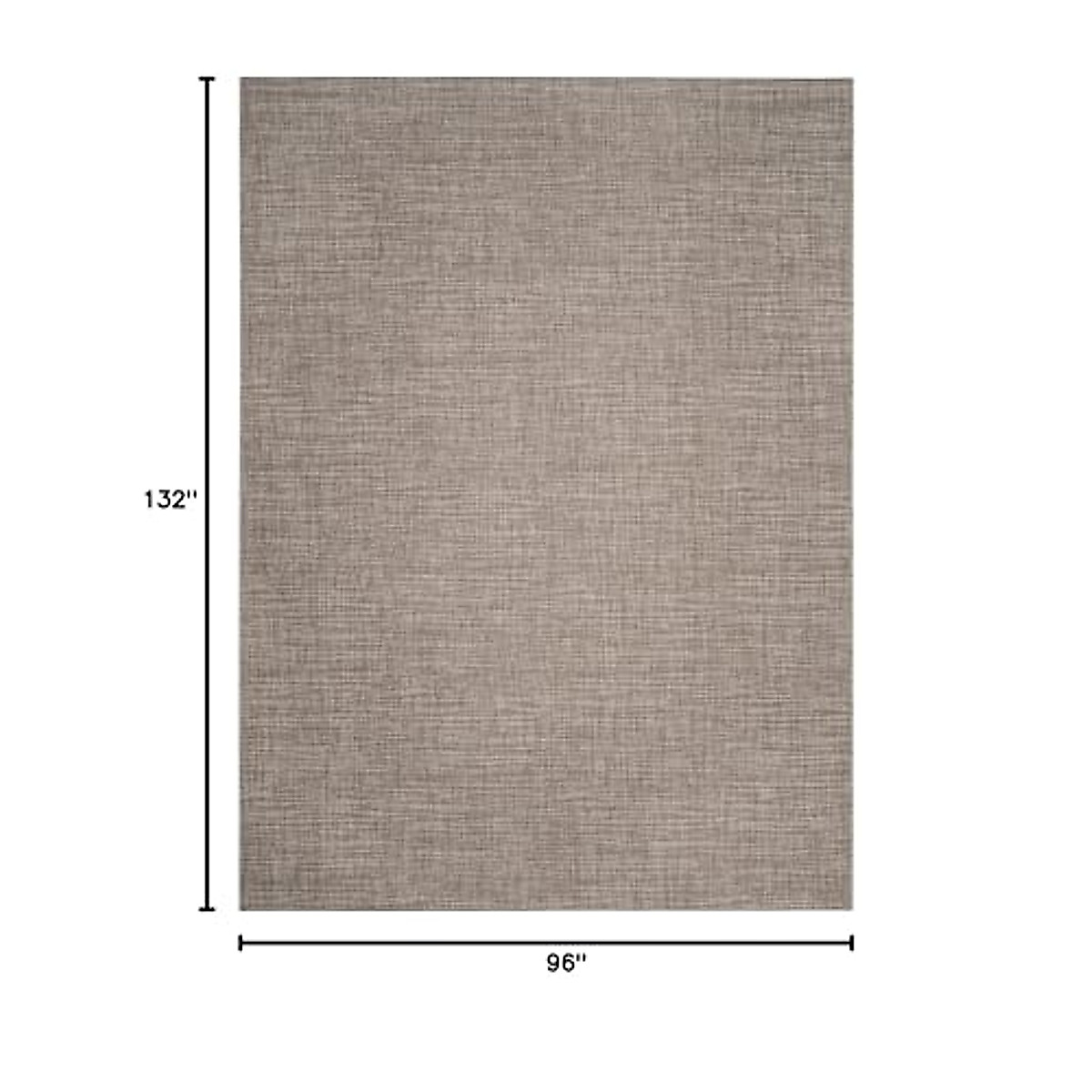 SAFAVIEH Courtyard Collection 8' x 11' Brown CY8576 Indoor/ Outdoor Waterproof Easy-Cleaning Patio Backyard Mudroom Area-Rug