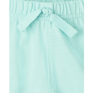 The Children's Place 2 Pack Baby Girls Shorts 2-Pack, Blue/Tie Dye, 9-12 Months