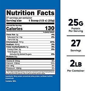 Nutricost Whey Protein Concentrate (Unflavored) 2LBS - Gluten Free & Non-GMO