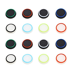 Sumind 36 Pieces Cute Cat Paw Replacement Thumb Grips Caps Cover Silicone Luminous Analog Controller Joystick Thumb Stick Cap Compatible with PS5 PS4 PS3 PS2 Xbox 360 Xbox One Controllers