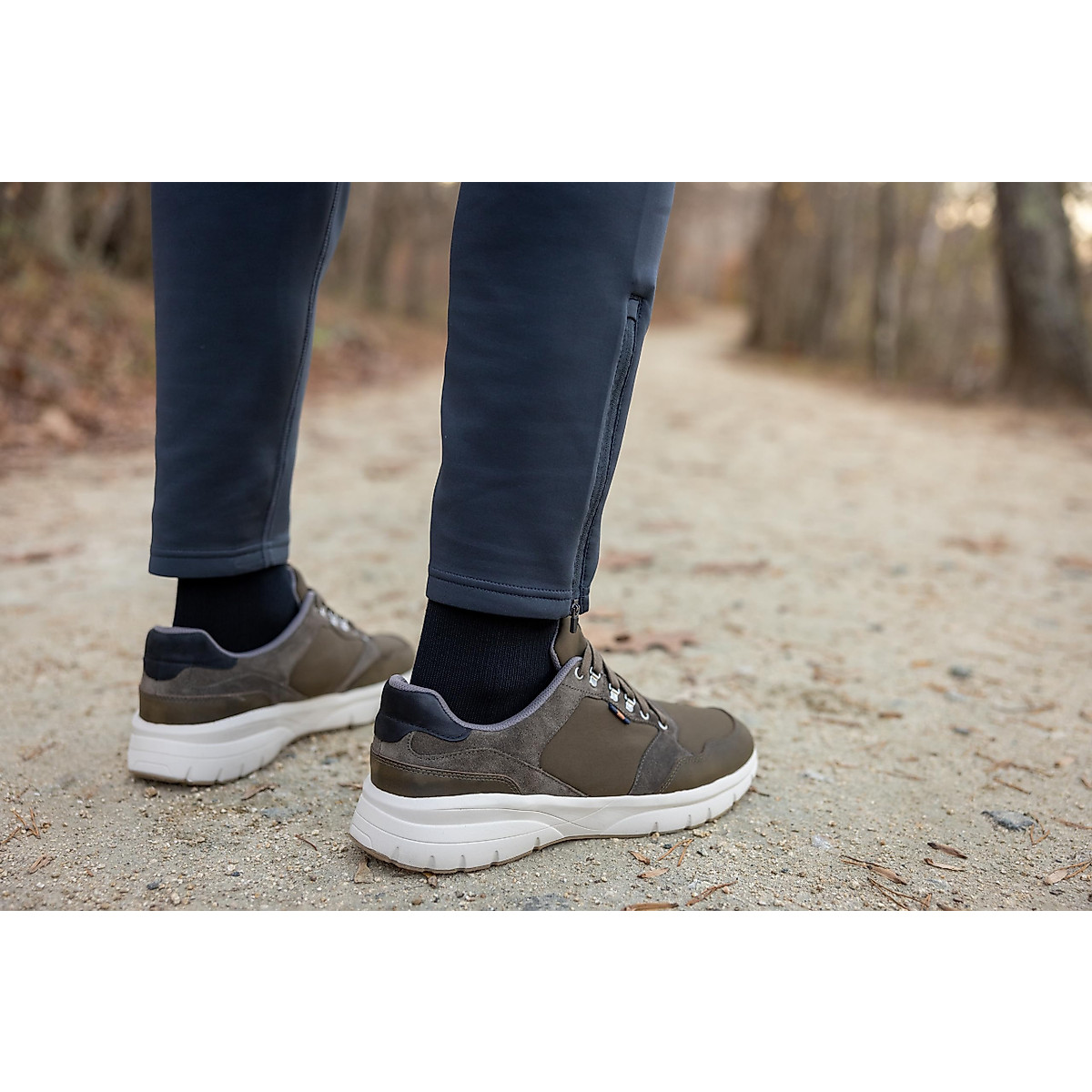 Dr. Scholl's Men's Athletic & Work Compression Over the Calf Casual Sock, Black, 7 12 US