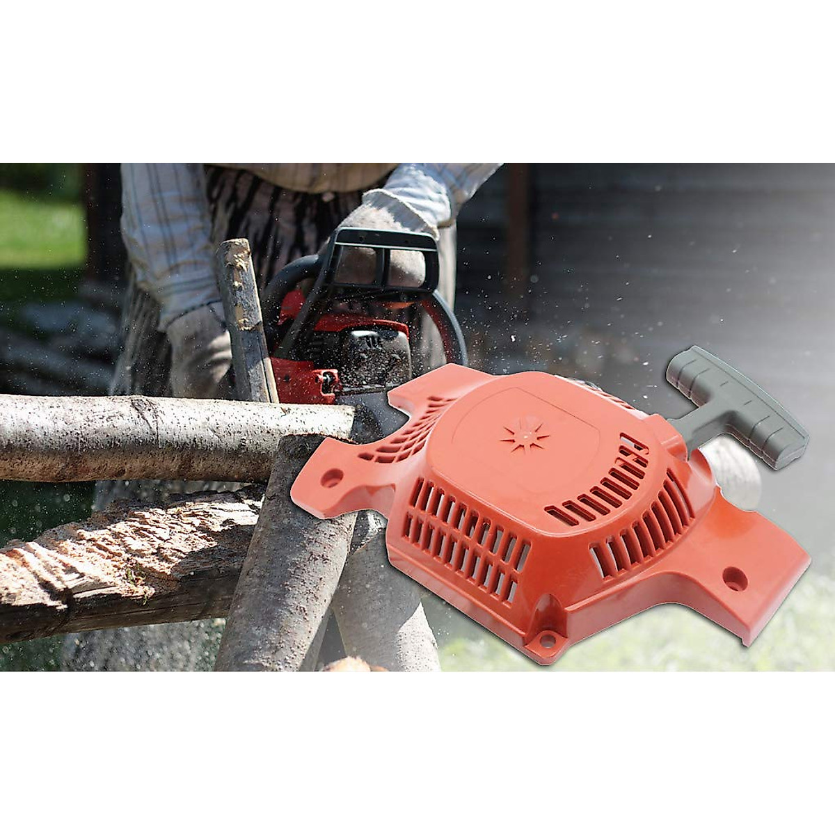 HUYUR Recoil Rewind Pull Start Starter Assembly for Husqvarna 136 137 141 142 Chainsaw 530071968