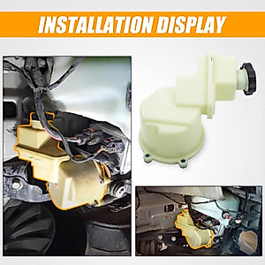 RANSOTO 603-939 Power Steering Pump Fluid Reservoir Compatible with 2011-2014 Dodge Challenger Charger ChrysIer 300 5.7L 3.6L V6 V8 Replaces 68059524AK 68059525AK 68059643AK