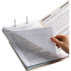 Smead Heavyweight End Tab Fastener File Folder, Shelf-Master® Reinforced Straight-Cut Tab, 2 Fasteners, Letter Size, Manila, 50 per Box (34215)