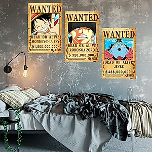 FOTNDS 10pcs New Edition 28.5cm×19.5cm OP Pirate Anime Wanted Poster