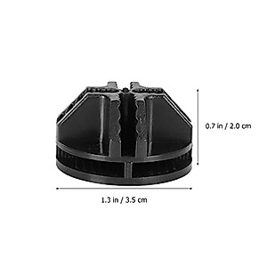 iplusmile Cable Connectors 30pcs Wire Cube Plastic Connectors for Cube Storage Shelving and Cabinet Modular Organizer Closet Clasp Buckle Clip Black Wire Shelf Rack