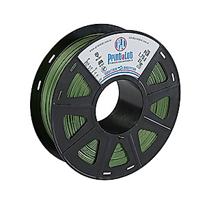PRINTALOT PLA 3D Printer Filament, Dimensional Accuracy +/- 0.03 mm, 1 KG Spool, 1.75 mm, Military Green