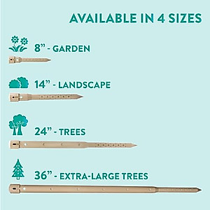 24-inch DEEP DRIP Tree Watering Stake (3 Pack) (Tan) | UV-Protected ABS Plastic Deep Root Irrigation Spike for Trees, Fruit Trees, Flowering Trees, Nut Trees