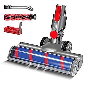 ALSTON Soft/Hard Roller Floor Brush Motorhead Attachment Vacuum Cleaner Head Replacement for Dyson V7 V8 V10 V11 V15 with LED Headlight and Triger Lock