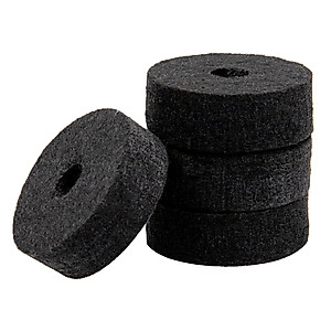 12Pcs Yootones Cymbal Replacement Accessories Cymbal Felts Hi-Hat Clutch Felt Cymbal Sleeves with Base Wing Nuts & Cymbal Washer