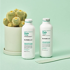 Dr.FORHAIR Phyto Therapy Shampoo 16.9 fl oz 500 ml for Sensitive Scalp pH Balanced Calming Soothing Hair Care Add Volume and Shine Treatment Paraben Silicone Sulfates Free
