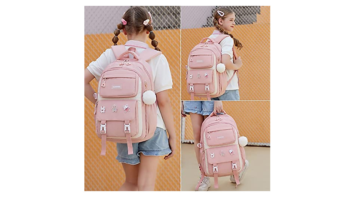 AO ALI VICTORY Pink Backpack for Girls – Trendy & Functional