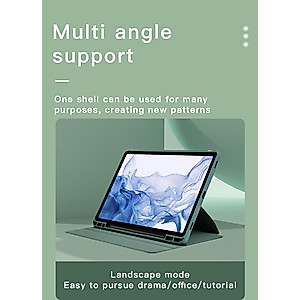 Shockproof Tablet Case for Samsung Galaxy Tab S8 2022/Tab S7 2020 11 Inch (Model SM-X700/X706/T870/T875/T878), 360° Swivel Multi-Angle Stand Case Cover with Auto Wake/Sleep, Grey