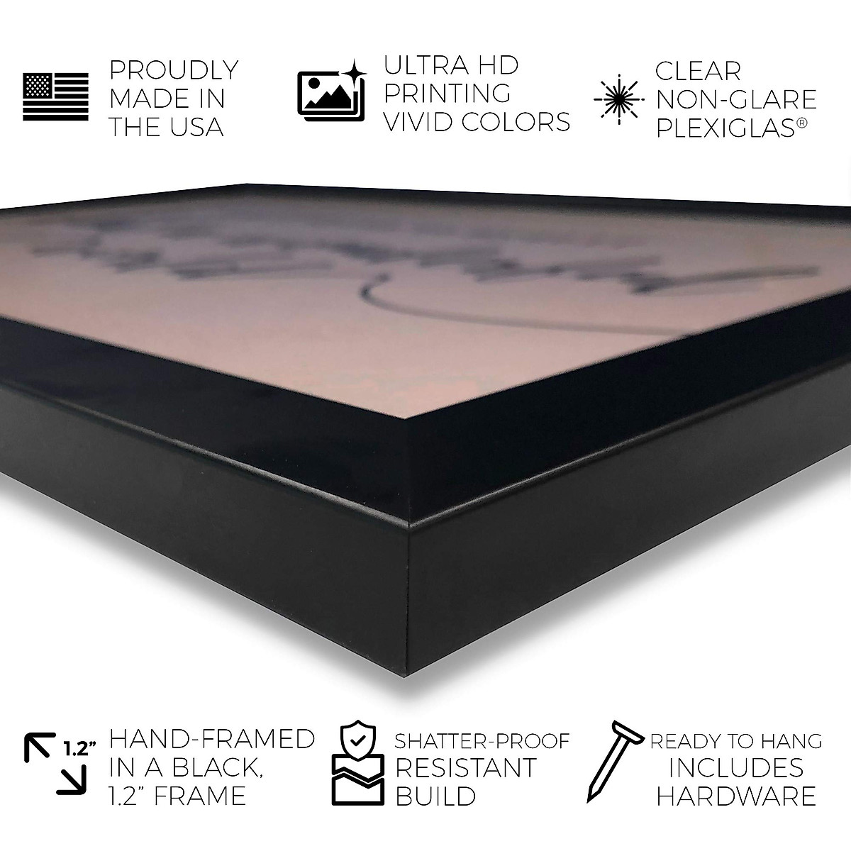 Wynwood Studio Red Basketball Sneakers Wall Art Street Style Home Décor Framed Poster Print Painting 'Classic Sneakers' in Black, Red Air Swoosh Jordans