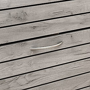 AGOTENI Shoe Cabinet, Grey Narrow Shoe Cabinet with 3 Flip Doors & Adjustable Shelf, Modern Shoe Storage Cabinet for Entryway Hallway (22.4”W x 9.4”D x 42.3”H)