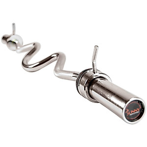 Sunny Health & Fitness 48" Olympic Super Curl Bar with Ring Collars, Small