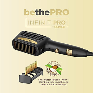 INFINITIPRO BY CONAIR 3-in-1 Styling Hair Dryer, 1875W Hair Dryer and 3 Attachments