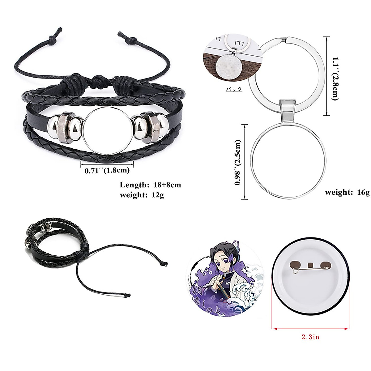 AidiTrend Anime Canvas Bag Kochou Shinobu School Bags Girls Boy Travel Bag Notebook Bags Cosplay Accessories Medium