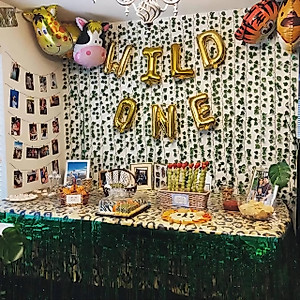 BLEUM CADE 6 Strands 42Ft Fake Vines for Bedroom with Fake Leaves, Hanging Artificial Greenery Garland Ivy Vines Fake Plants for St Patricks Day Christmas Wall Room Decor Aesthetic