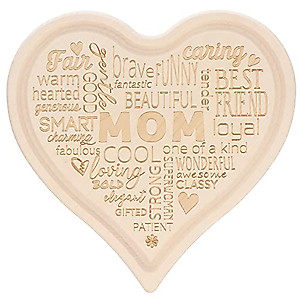 Spruchreif | Heart Shaped Cutting Board | Engraved Cutting Board | Small Charcuterie Board | Mom Gift Birthday | Christmas gift Mom | Best Mom | Kitchen accessory