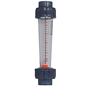 Plastic Tube Liquid Meter, High Accuracy Water Meter Gauge, 160 1600LPH Large Range, ABS Shell for Durability, and Alkali