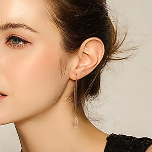 LiQunSweet 10 Pcs 17.5x5mm Safety Pin Shape Golden Brass Pendants with Clear Cubic Zirconia for Women Necklace Bracelet Earring Making