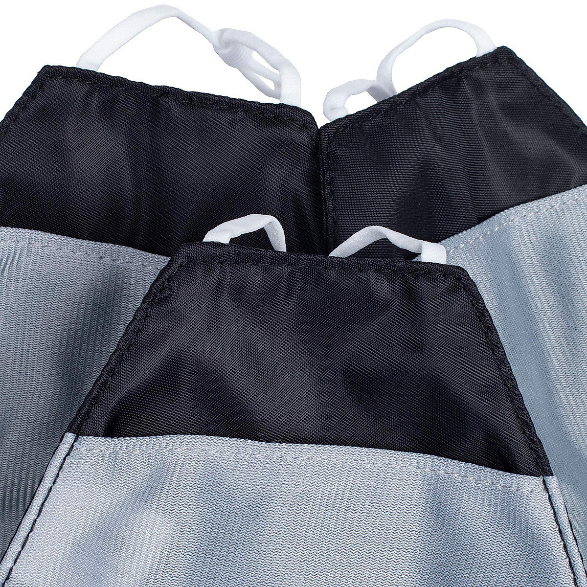 Lug unisex adult Beaker 2 Reusable Covering 3pk - Matching Set Face Mask, Black, One Size US