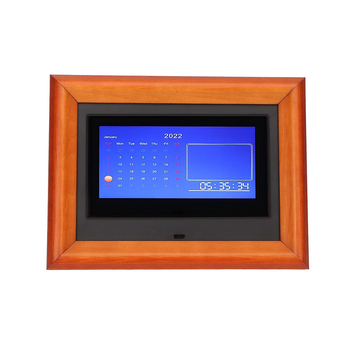 Electronic Photo Frame, Remote Control Timing Function 7 Inch 800x480 Digital Photo Frame for Party (US Plug)