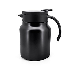 Buwico Coffee Carafe for Keeping Hot, 34 Oz Insulated Carafe with Celsius Temperature Display Lid, Stainless Steel Insulated Coffee Pot for Coffee, Tea, Beverage