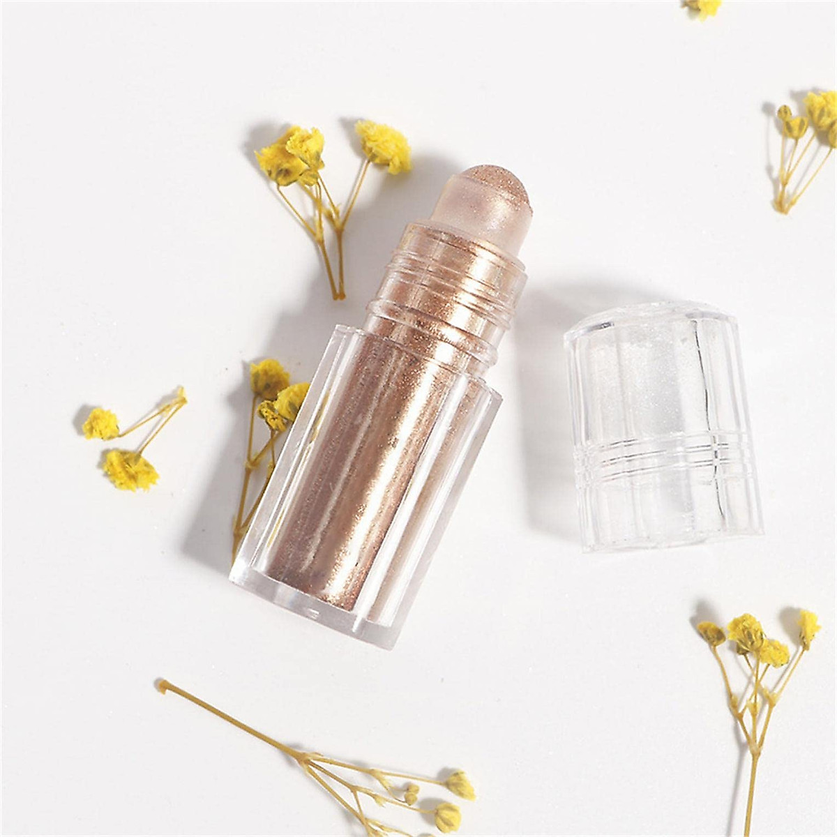 5 Colors Diamond Glitter Eyeshadow, Long Lasting Shimmer Glow Mermaid Eye Shadow, Starry Sequins Roll-On Eye Shadow, Pigmented, Long Lasting, Quick Drying, Easy to Apply, Gift For Women 1 1.0 Count