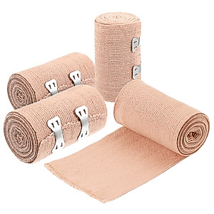 EXCEART 4pcs Sports Injury Bandaides for Legs Ace Compression Wraps for Legs Patch Ankle Wrap Tape Crepe Stiff Stretch Strong Compression Wrap Kit