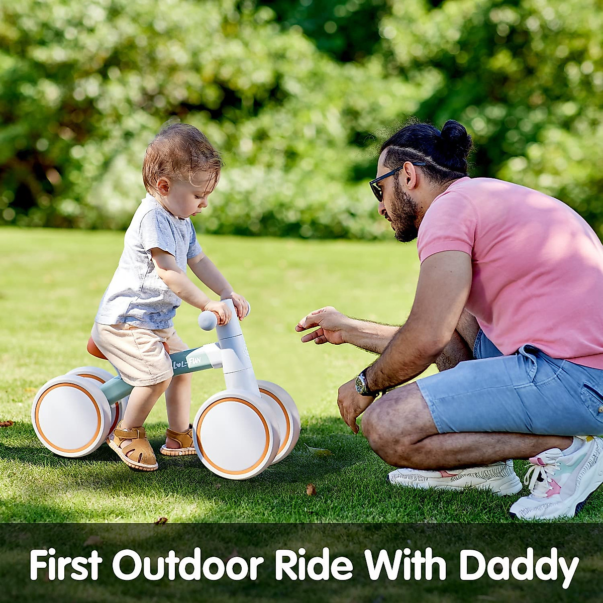 LOL-FUN Baby Balance Bike 1 Year Old, Toys for 1 Year Old Boy and Girl Gifts, Boy First Birthday Gift for One Year Old