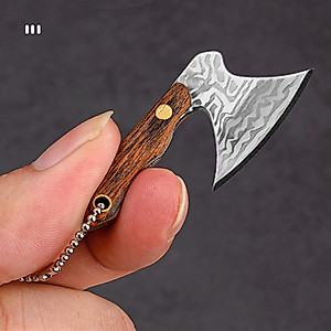 VOVCIG Mini Knife Set, 5PCS Mini Pocket Knife Set Utility Tiny Chef Knife with Sheath Knife Sharpener with Gift Box for Package Opener Box Cutter Outdoor Use