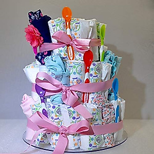 EZ Diaper Cake - Baby Shower Diaper Cake Birthday Cake Kit