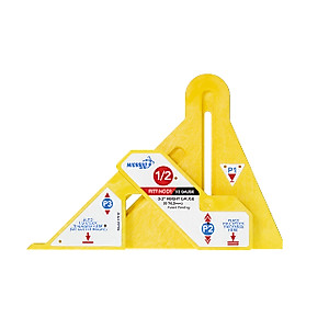 MICROJIG ‎FN12 Fitfinder 1/2 Gauge, Yellow & Matchfit DS-333 Dado Stop, Yellow