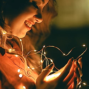 Blingstar Solar String Lights, 2 Pack Each 100 LED 8 Modes Solar Fairy Lights Outdoor Waterproof, Copper Wire Christmas Lights for Tree Garden Patio Yard Party Wedding Decoration (Warm White)