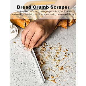 Mellbree Bread Knife for Homemade Bread, 16" Sourdough Bread Knife 304 Stainless Steel Serrated Bread Bowl Knife, Bread Cutting Knife, Bread Slicer Knife, Light Color Option